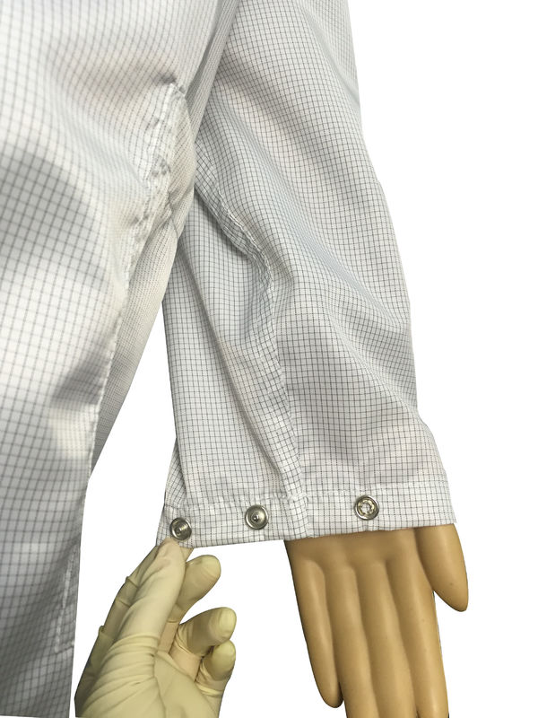 Economic ESD Safe Clothing Anti Static Lab Coat Lightweight For ESD ...