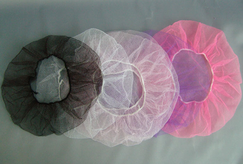 100% Nylon Cleanroom Consumables Disposable Mesh Cap Hair Net Cap For ...