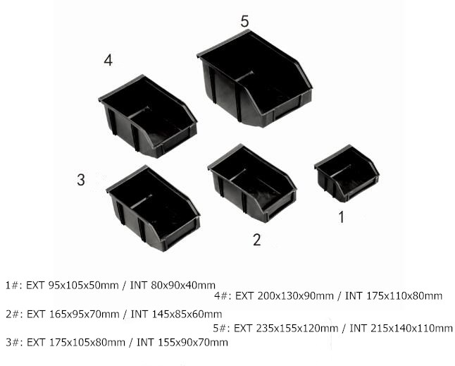 Space Saving Smooth Surface ESD Storage Bins For Electronics Components ...