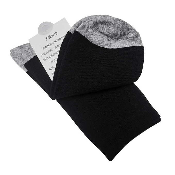 Safety Conductive Fiber ESD Socks Antistatic For Cleanroom