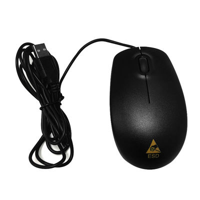 ABS Plastic Black ESD Anti Static Mouse For Cleanroom Office Use