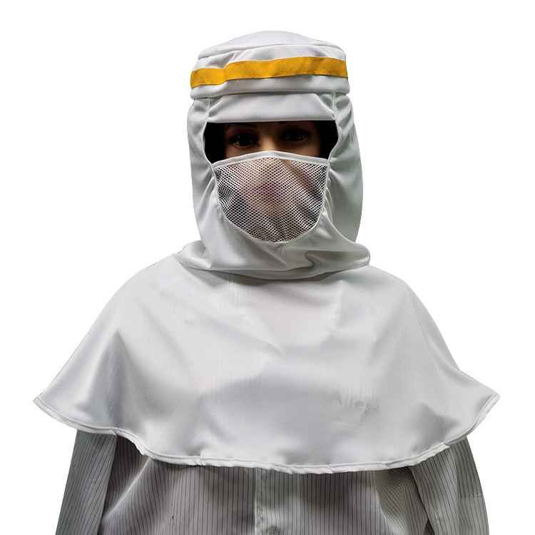 Sub Microfiber Knitted Cleanroom Shawl Cap Dust Free