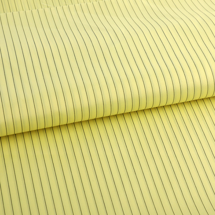 Cleanroom 5mm Stripe ESD Anti-Static Coverall With Hood Velcro Open Front