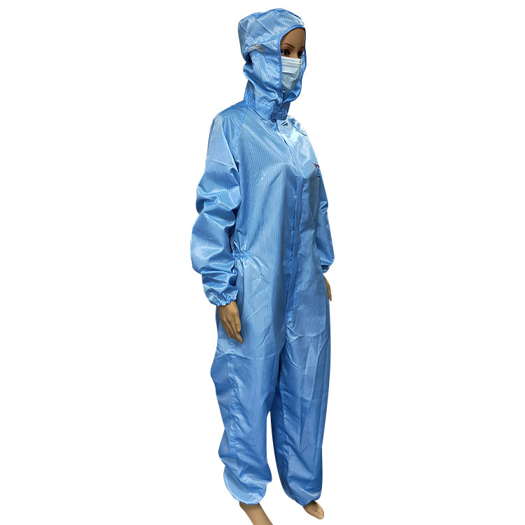Washable Lightweight Clean Room Anti Static Overall With 99% Polyester ...