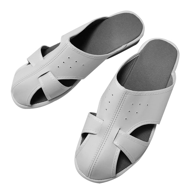 Cleanroom shoes Supplier SPU Sole Anti Static ESD Slipper For Food ...