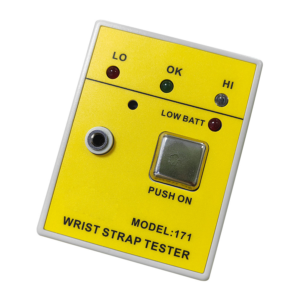 Yellow HZR-171 Wrist Strap Tester Portable Electrostatic Tester For ...