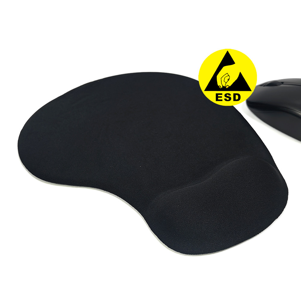 ESD Antistatic Black Desk Soft Durable Silicone Wrist Rest Mouse Pad