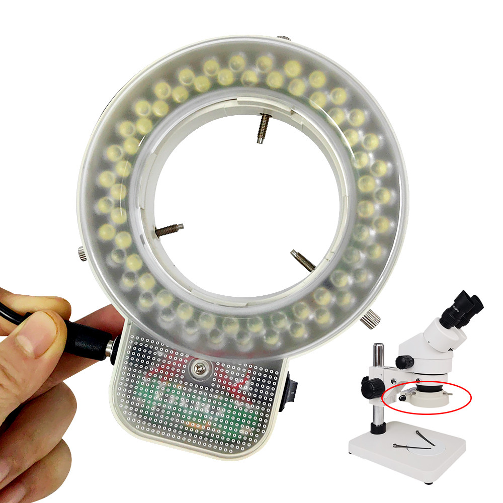 64T Microscope Light Source LED Ring Microscope Lamp