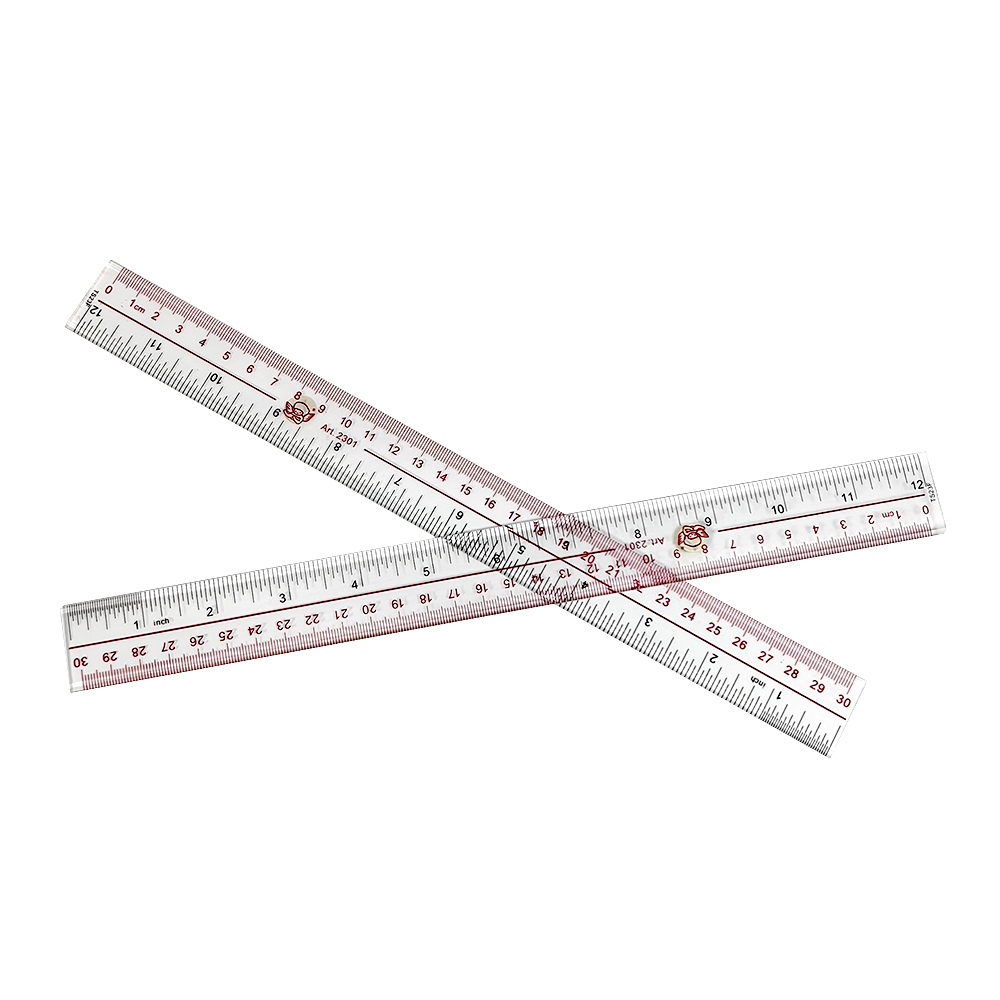 30cm Plastic Transparent ESD Ruler Antistatic Straight Ruler