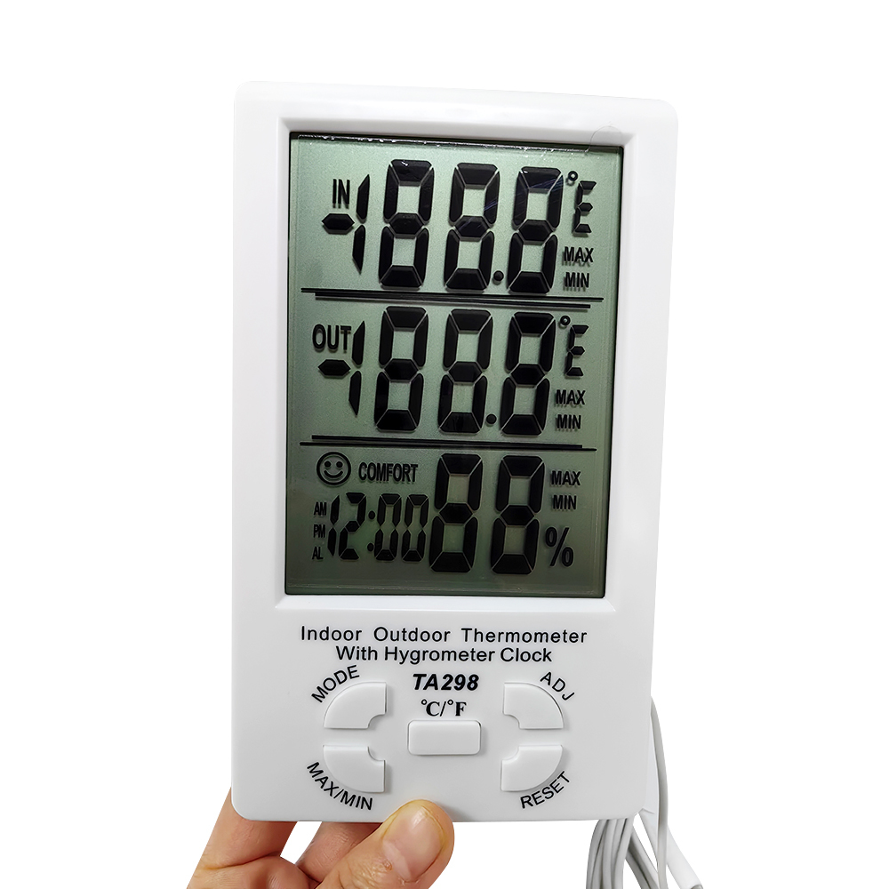 Dual Temperature Digital Thermometer with External Probe