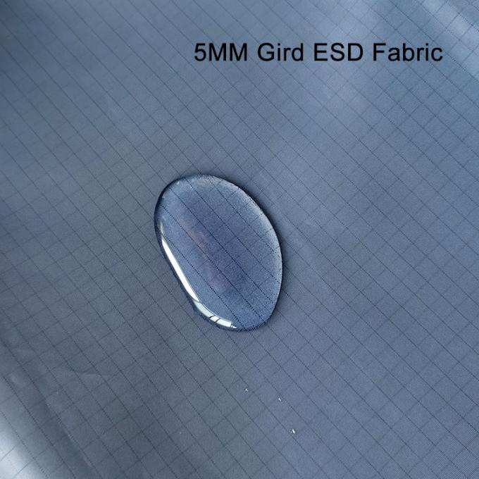 Washable Static Dissipative 5mm Carbon Grid Cleanroom Polyester Fabric ...