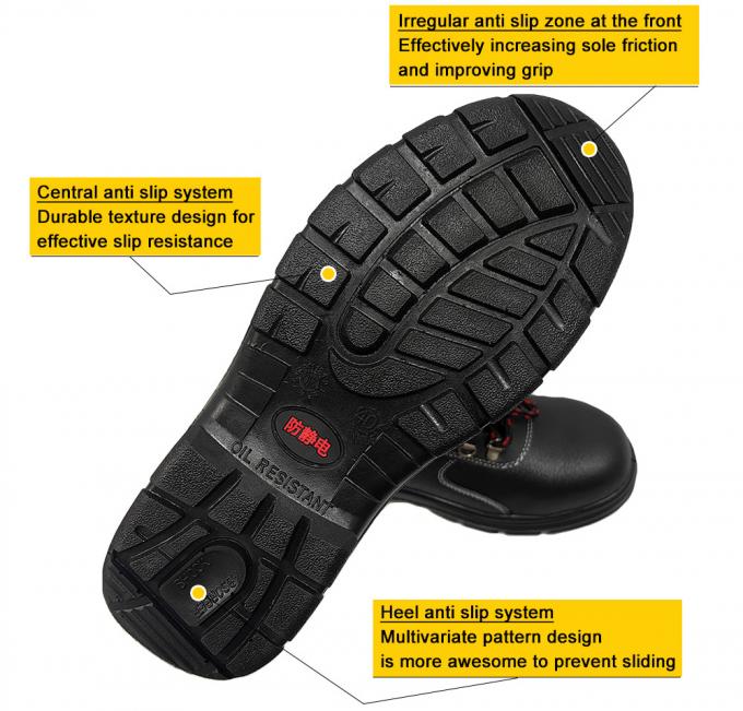 Men'S Anti Impact Anti Puncture ESD Safety Shoes Antistatic Breathable