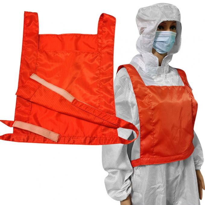 Cleanroom Dust Free ESD High Visibility Safety Vest Conforms To IEC ...