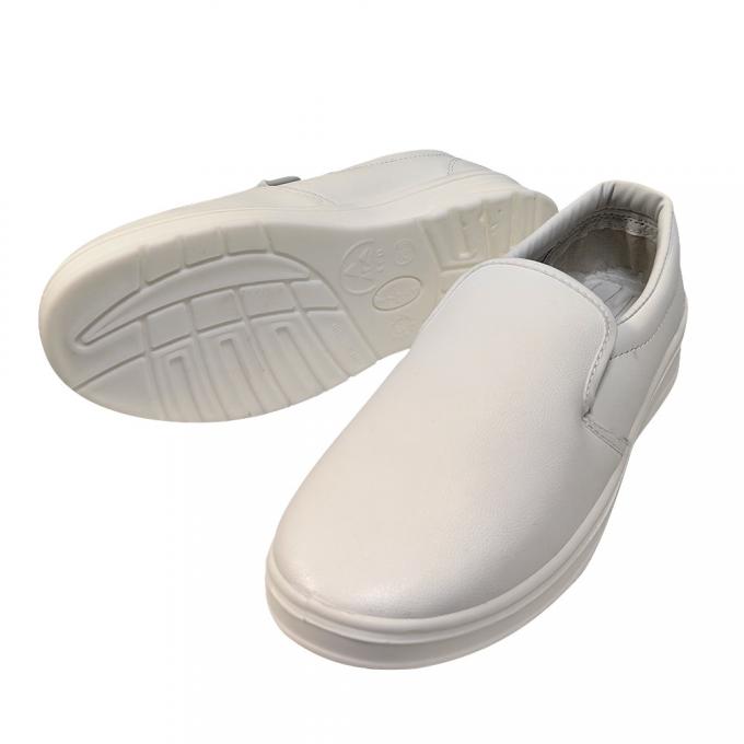 White Cleanroom Anti-static Working Shoes with PU Conductive Insole