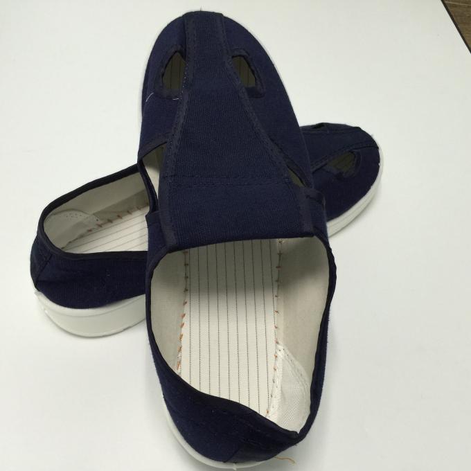 Cleanroom Four Hole ESD Safety Shoes For Industrial EPA Area Dust Free