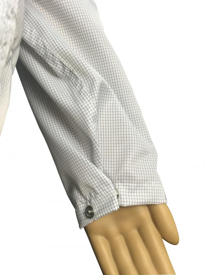 Cleanroom ESD Safe Clothing Polyester Anti Static Jacket And Pants ...