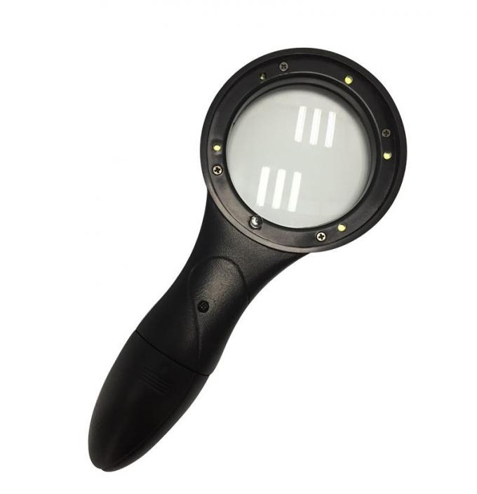 Anti Static ESD Safe Handheld Magnifier 62mm Dia. Lens 5X LED Light 2 ...