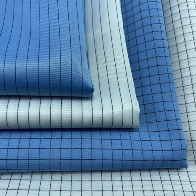 110GSM Anti Static Polyester Carbon ESD Clothing Material