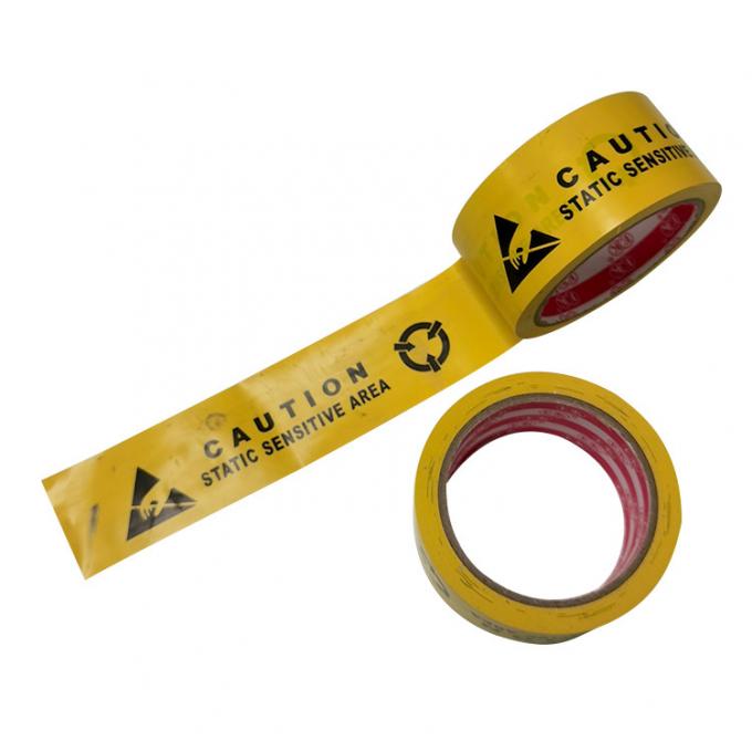 Vinyl 0.15mm ESD Warning Tape For Antistatic Protected Area
