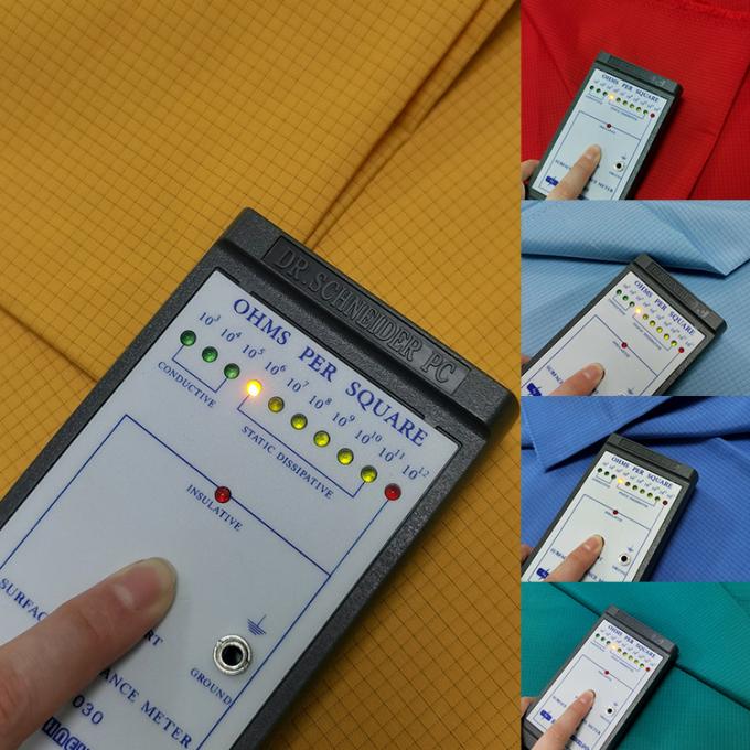 ESD 4MM Antistatic Fabric 65% Polyester 33% Cotton 2% Carbon Fiber